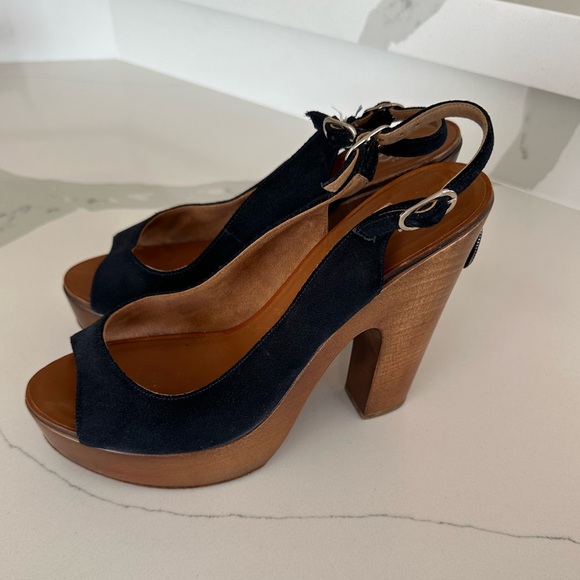 CHANEL | Shoes | Auth Chanel Platform Clogs Mules Peep Toe 4 | Poshmark